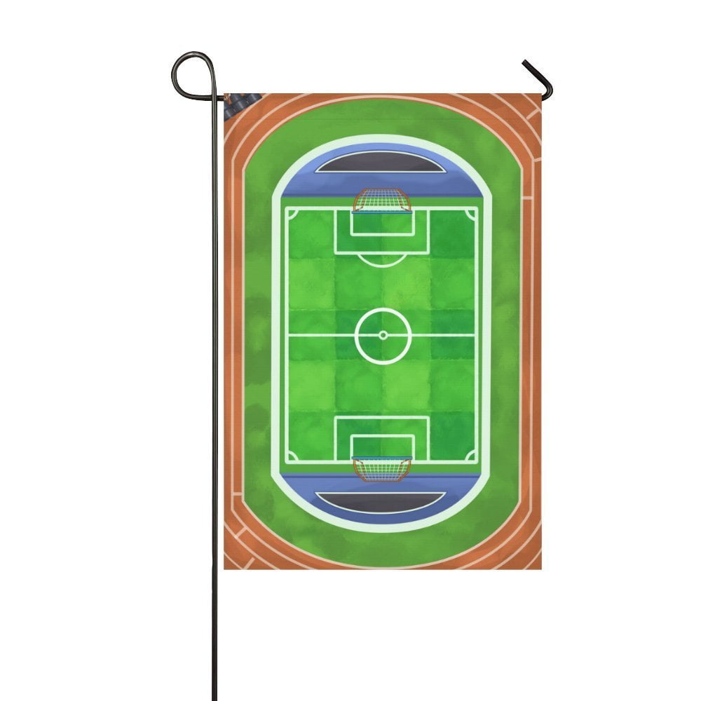 MYPOP Football Playground Garden Flag 12x18 inches Outdoor Celebrating ...