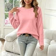 AHTJRT Long Sleeve Knit Sweater for Girls Ribbed Crew Neck Pullover ...