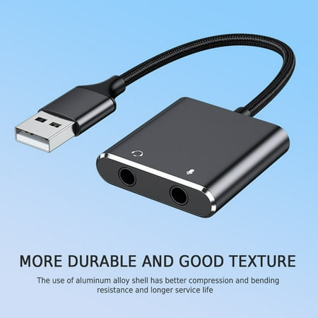 USB External Sound Card Adapter Sound Card Converter With Headphone And ...