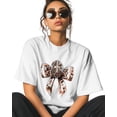 American Football T Shirts for Women Short Sleeve Cotton Crewneck T ...