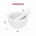 Hic Harold Import Co. Kitchen Mortar And Pestle, Fine-White Porcelain ...