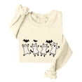 Asgosdo Women Halloween Sweatshirts Crew Neck Long Sleeve Print Shirts ...