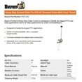Buyers Products HDCL362, Heavy Duty Control Cable (5/16-24 Threaded, 3 ...