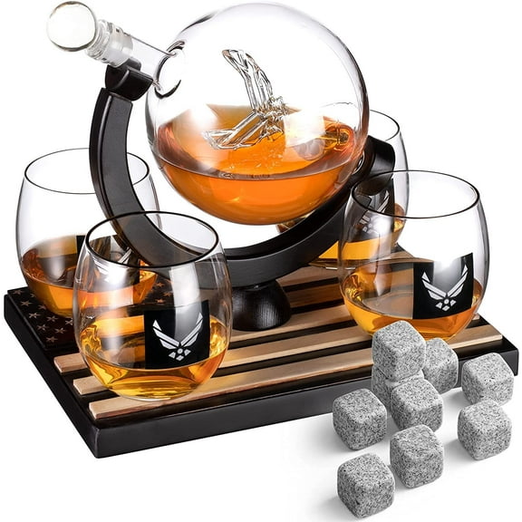 Free Shipping! Uniquely Crafted Whiskey Decanter Sets for Men with ...