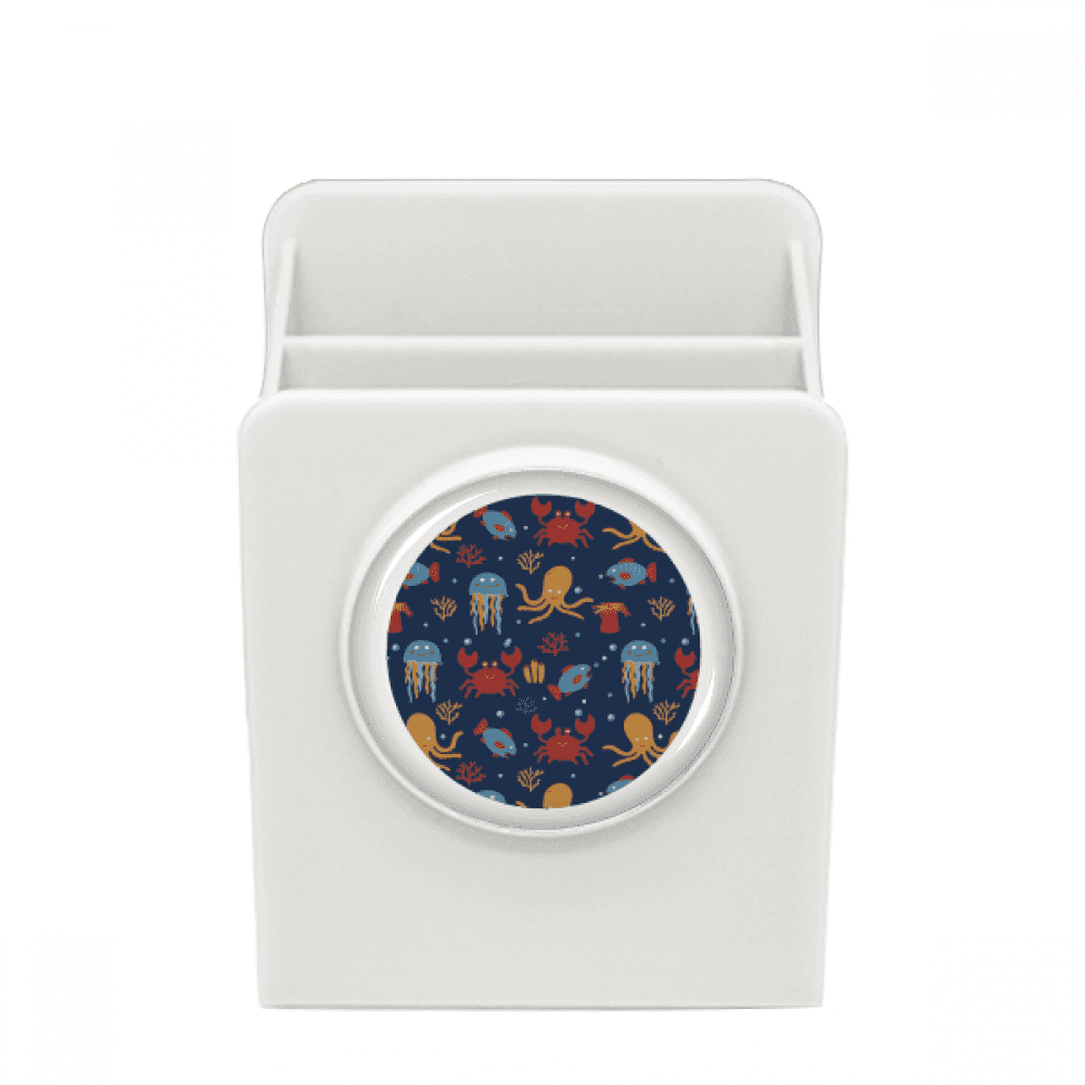 Octopus Colorful Marine Life Pattern Desk Pencil Holder Cup Pen ...