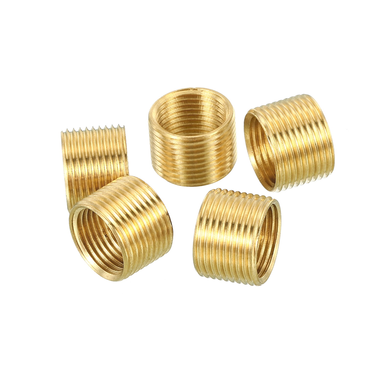 Uxcell M14 to M12 Sleeve Reducing Nut 10mm Long Threaded Hollow Tube ...