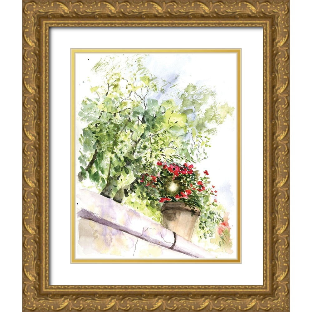 Shefranov, Olga 15x18 Gold Ornate Wood Framed with Double Matting ...