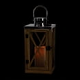 Gerson 41540 - 13.4" Wood and Stainless Steel Cross Lantern Wavy Edge ...