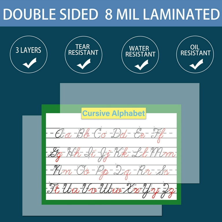 Choose Your Own Alphabet Chart Manuscript Cursive