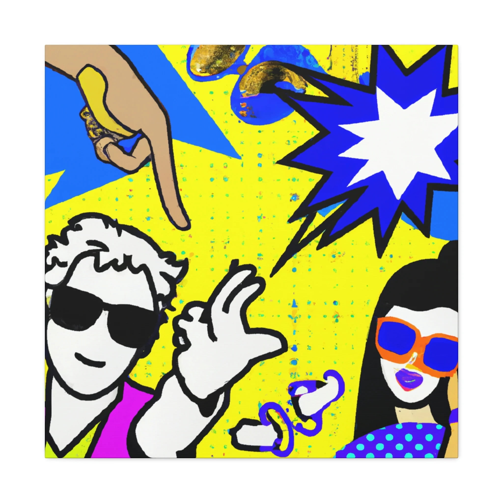 Vibrant Modern Masterpiece - Canvas - Walmart.com