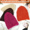 3PCS Mesh Hair Net Rayon Knit Hat Sleeping Crochet Hairnet Long Hair ...