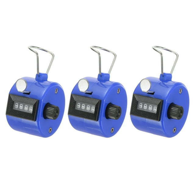 Uxcell Clicker Counter Hand Tally Counter Mechanical 4-Digit Number ...