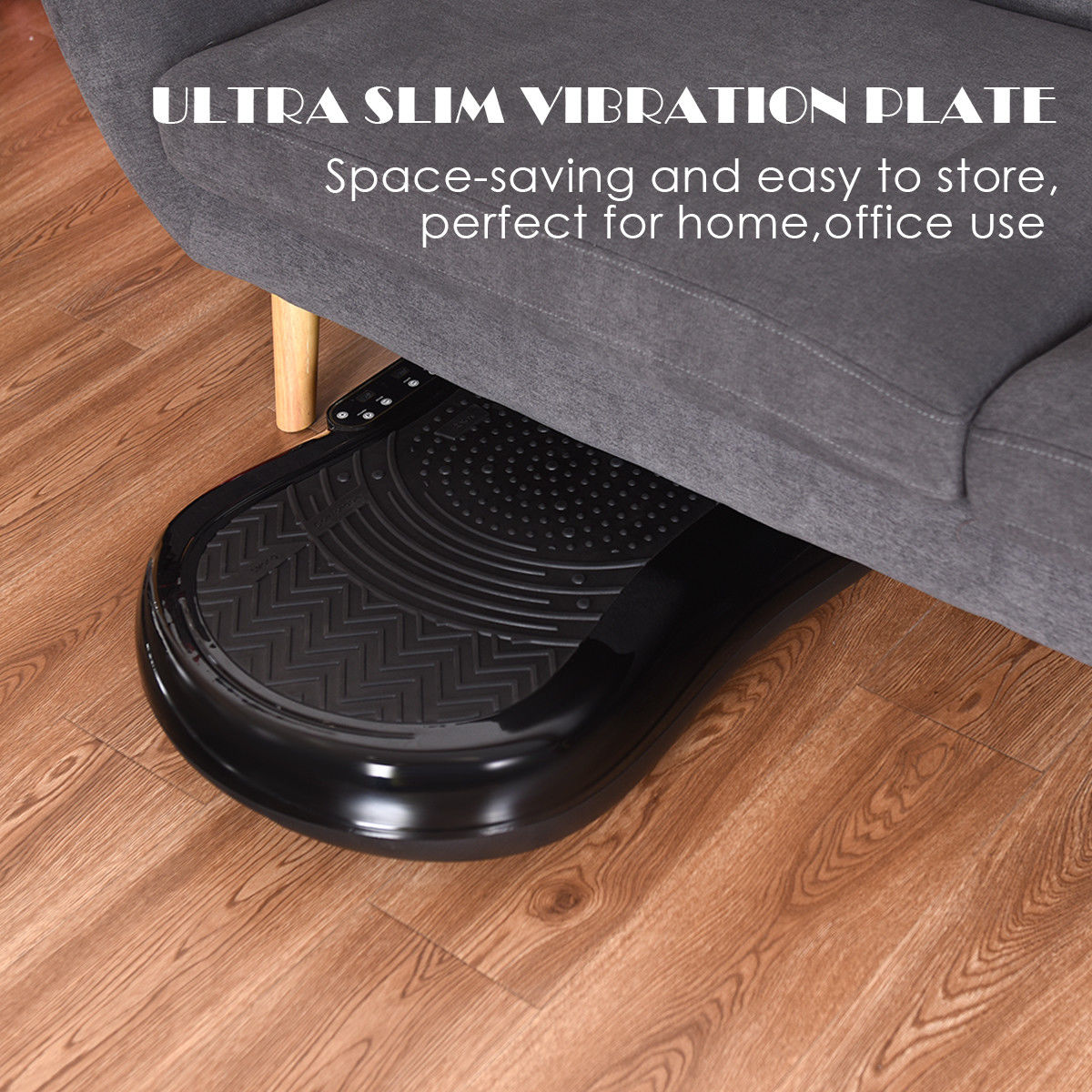 Gymax Ultrathin Mini Crazy Fit Vibration Platform Massage Machine Black ...