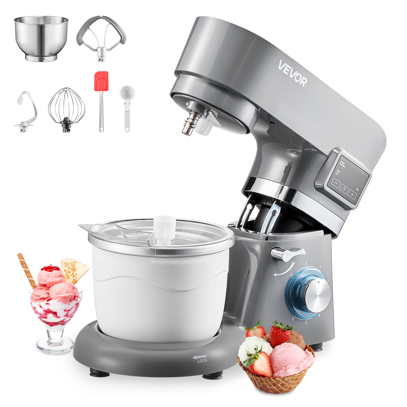 Click here for Vevor Ice Cream Maker  1.8 Qt. Capacity  6-Speed E... prices