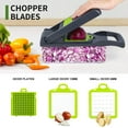 Vegetable Chopper, Lefiocky Onion Chopper, Multifunctional 13 in 1 Food ...