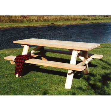Dura-Trel Backyard Outdoor Lightweight 96-Inch Picnic Table with ...