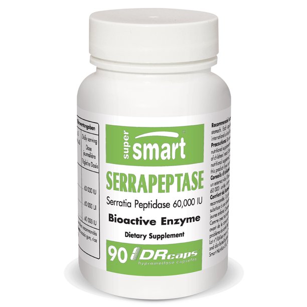Supersmart - Serrapeptase 120,000 Units per Day (Enteric Coated ...