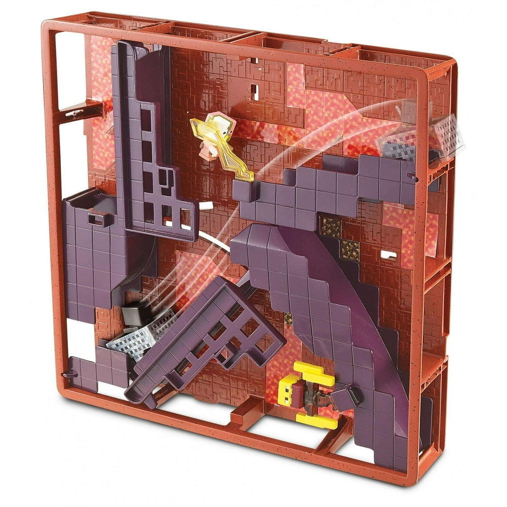 Hot Wheels Minecraft Track Blocks Nether Fortress Play Set