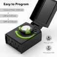 24 Hour Heavy Duty Mechanical Timer, Outdoor Timer Outlet Waterproof ...