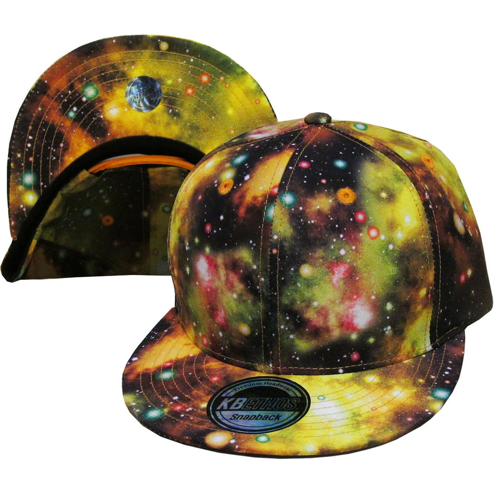 Galaxy Snapback Baseball Cap Space Hat Adjustable - Walmart.com ...