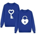 FINALGANG Men's Valentine's Day Festive Hoodie With Heart Key Lock ...