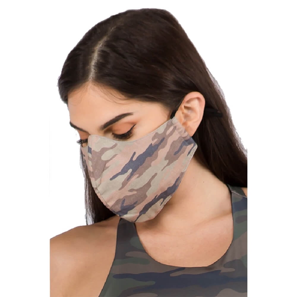 6 Pack Triple-Layer Cloth Face Mask Reuseable Washable Print Mouth Mask ...