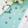 2 Sets 2 Colors Alloy Enamel Pendants Golden Heart with Letter A~Z ...