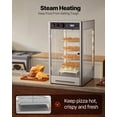 VEVOR Commercial Food Warmer Display, 4-Tier Pizza Warmer with Rotary ...