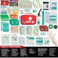 2-in-1 First Aid Kit (215 Piece Set) + 43 Piece Mini First Aid Kit ...