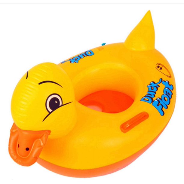 Inflatable Swim Ring for Kids, Little Yellow Duck Pool Float Early ...