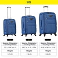 Softside Expandable Luggage Sets, Softshell Lightweight 3 Piece Set ...