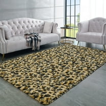 nuLOOM Annette Modern Leopard Print Area Rug, 6' 7" x 9', Baby Pink ...