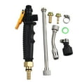 Copper Connector Adjustable Mist or Straight Spray 1/4 & 3/8 Brass Barb Sprayer Wand with ...