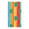 BZSMCE Soft Fitted Cotton Sheets In Four-leaf Clover with Rainbow ...