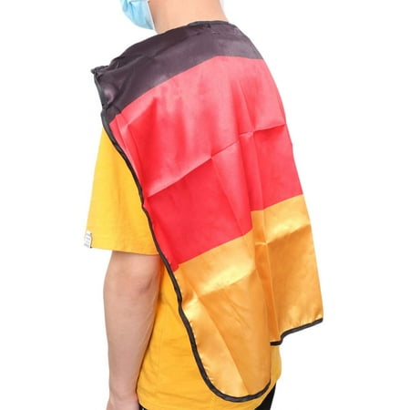 German Flag Cape Waterproof Deutschland Cloak Felt Cloth Cape for ...