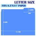 252-Piece Colored File Folders, 21 Colors, Letter Size, 1/3 Cut Side ...