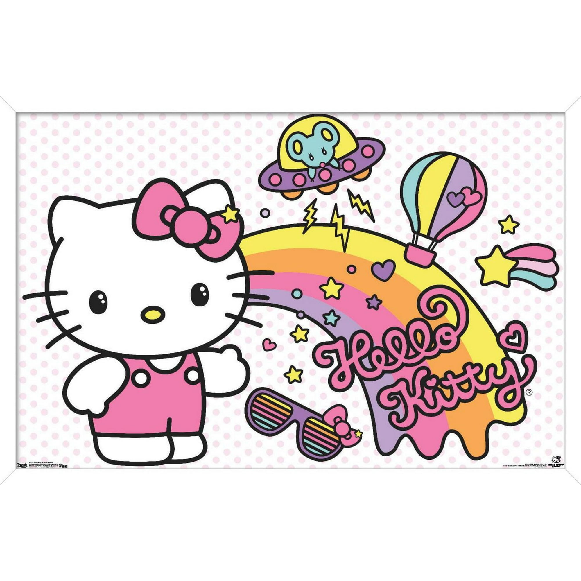 Click here for Trends International Hello Kitty - Retro Rainbow W... prices