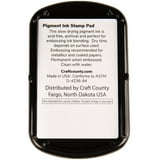 Craft County Pigment Ink Stamp Pad – Refillable Ink Pad in 15+ Colors ...