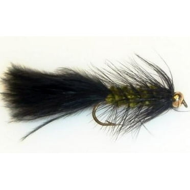 Feeder Creek Fly Fishing Flies - One Dozen Stonefly Nymphs - Black or ...