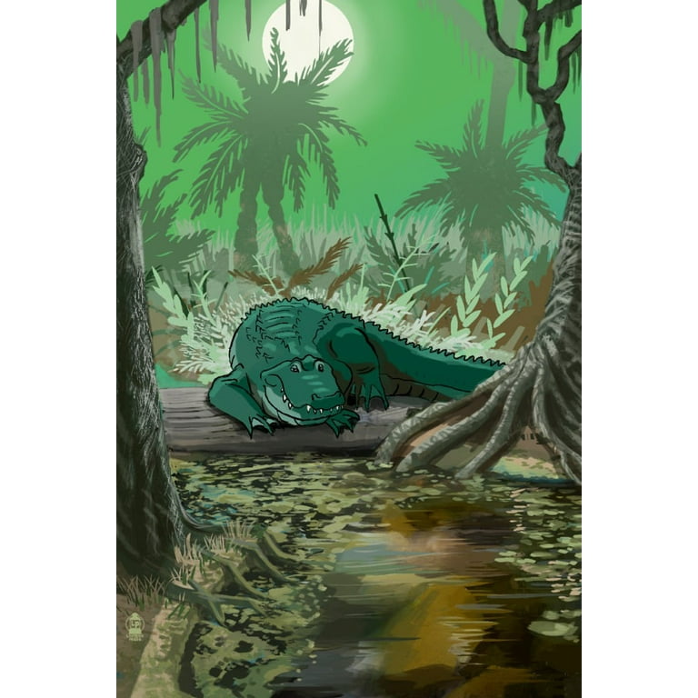 Alligator Swamp Art