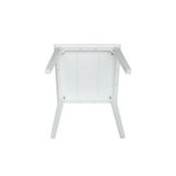 Solid Wood 30 inch Square Dining Table in White - Walmart.com