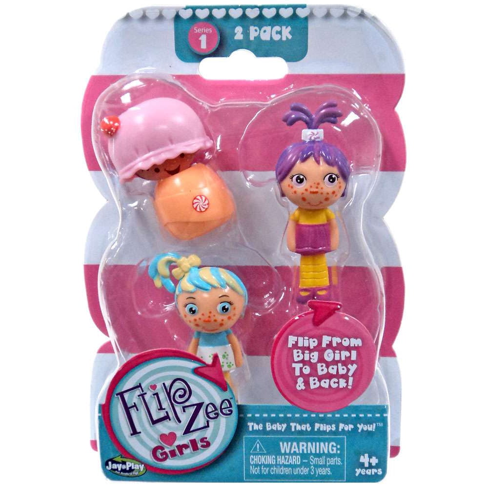 FlipZee! FlipZee Girls! Series 1 Mini Figure 2-Pack [Style 4] - Walmart ...
