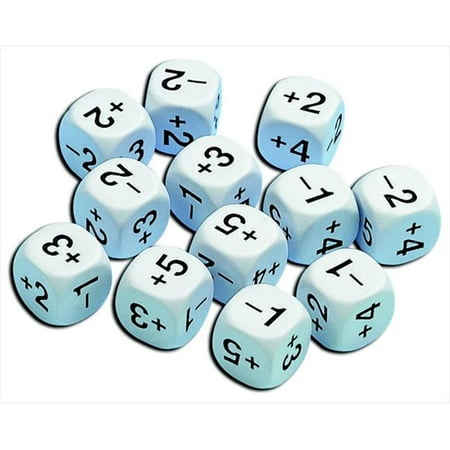 School Smart 091464 Positive And Negative Number Dice, Set Of 12 ...