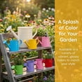 White Watering Can Metal, 1 L Matte Galvanized Metal Watering Can ...