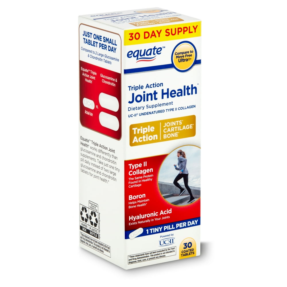 Equate Triple Action Joint Health Dietary Supplement, 30 count ...