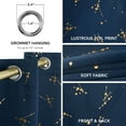 Deconovo Foil Print Blackout Curtains with Constellation Pattern ...