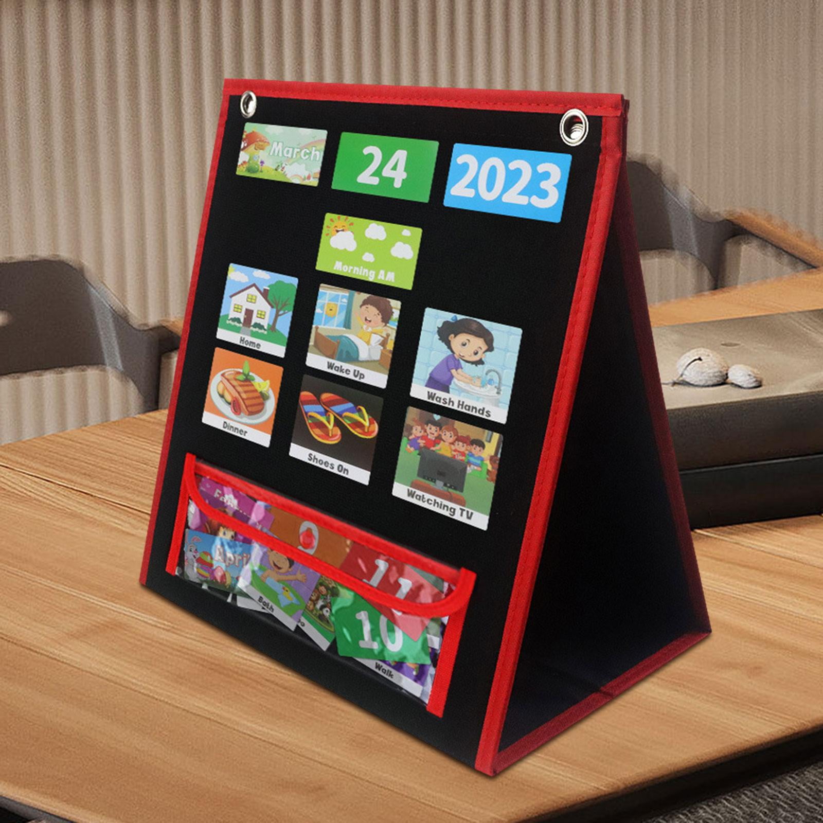 Calendario Visual, gráfico de bolsillo, Visual reutilizable, tarjetas ...