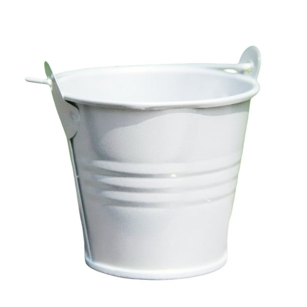 Metal Storage Bucket Candy Cosmetic Gift Box with Handle Wedding Party ...