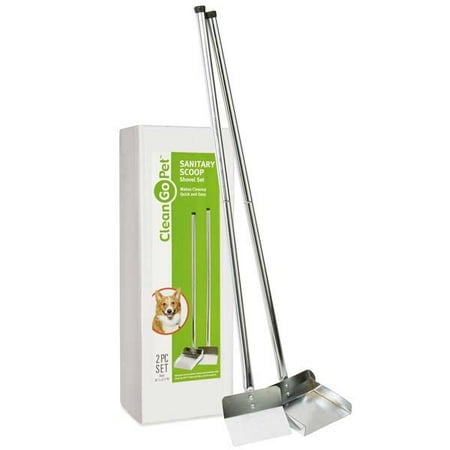 Clean Go Pet Shovel-Style Sanitary Dog Poop Scoop Set Shovel with Pan ...