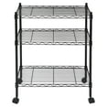 ZenSports 3-Tier Heavy Duty Storage Shelving with Wheels, 220lbs Steel ...